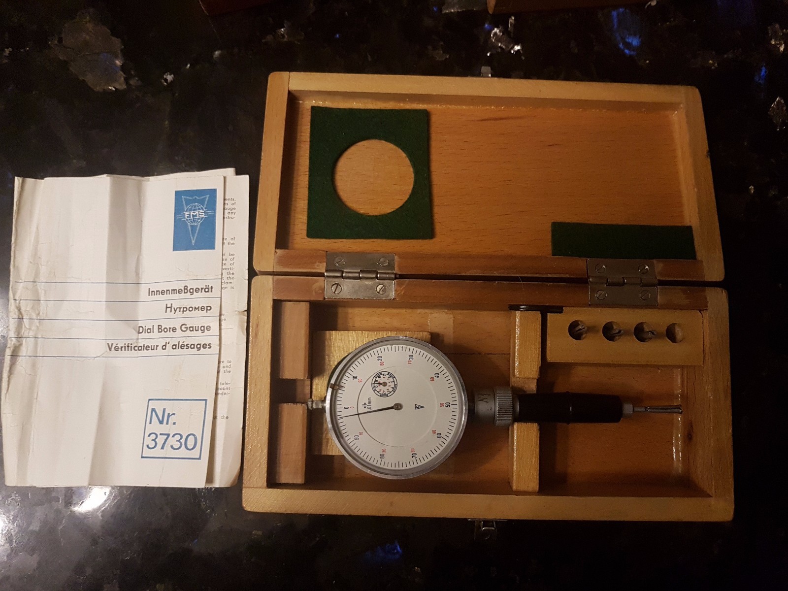 Internal Split Ball Dial Bore Gauge 3-3.75mm Keilpart Suhl DDR GERMANY ...