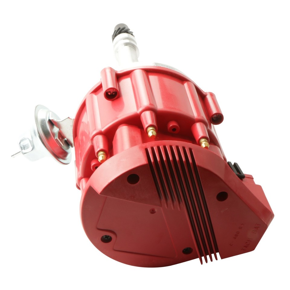 Racing HEI Distributor Red Cap Super Coil For Chevy SBC 305/350/400 ...