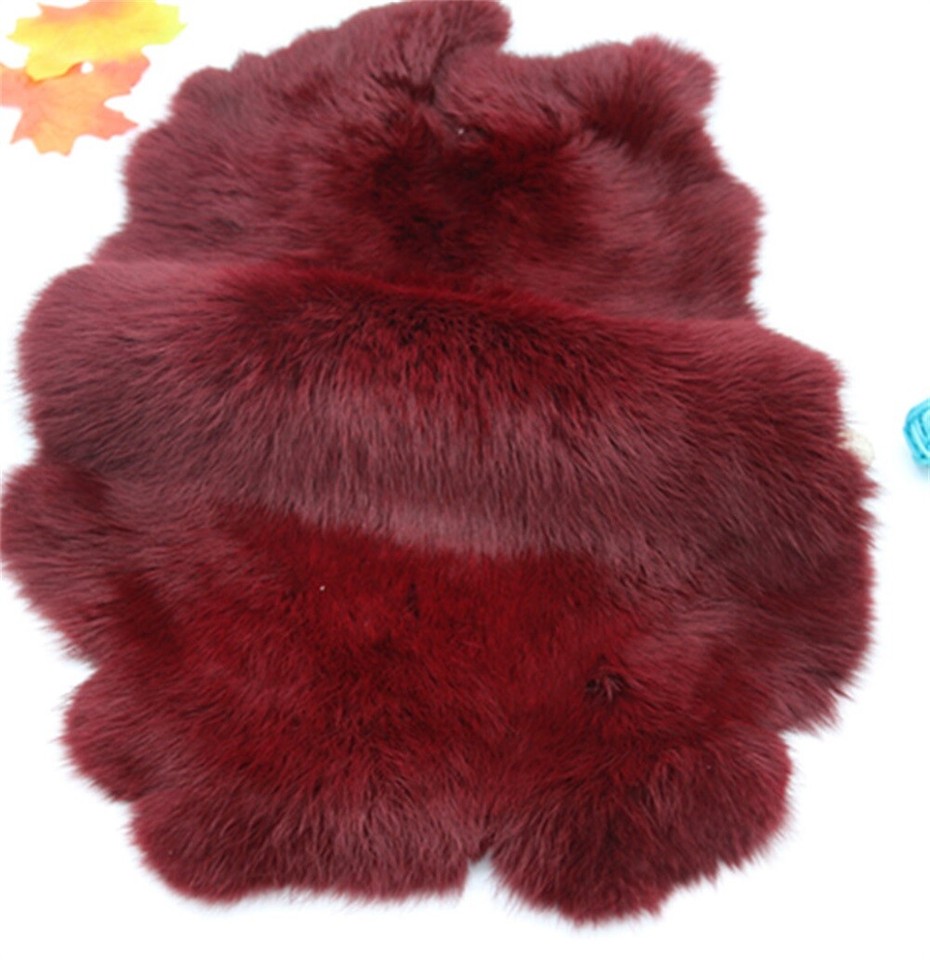 Dyed Rabbit Skin Pelt Real Leather Fur Hide 19 Colours Animal Training ...