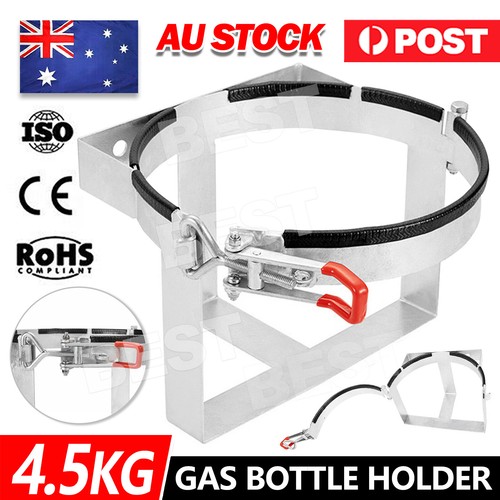 4.5KG Gas Bottle Holder Galvanized for Camping Trailer Caravans RV 4WD ...