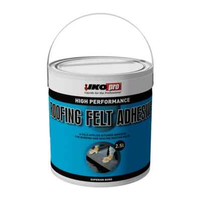 IKOpro Bitumen Roof Felt Adhesive / Paint Flashing Cold Roofing 2.5L ...