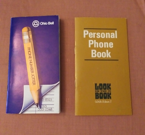 VTG LOT of 2 NEW 70s PERSONAL PHONE ADDRESS BOOK OHIO BELL UNUSED ...