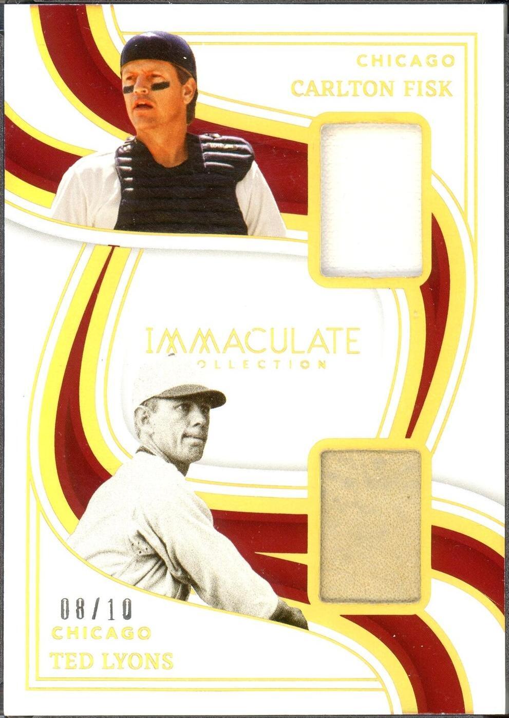 2023 Panini Immaculate Collection - Dual Legends Materials Carlton Fisk ...