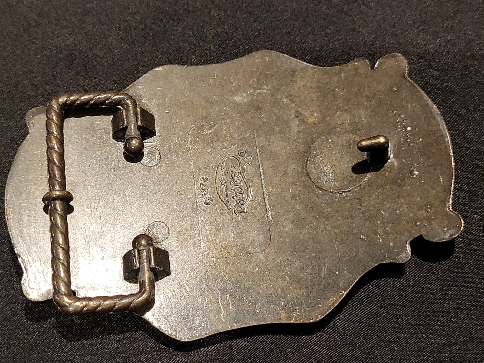 1978 Raintree Brass 3D Enameled Pheasant Belt Buckle - Gem