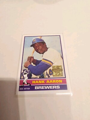 2000 Topps Baseball Hank Aaron 1976 Reprint Card | eBay