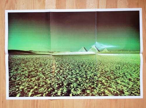 PINK FLOYD Dark Side Of The Moon Original Green Pyramids Insert POSTER ...