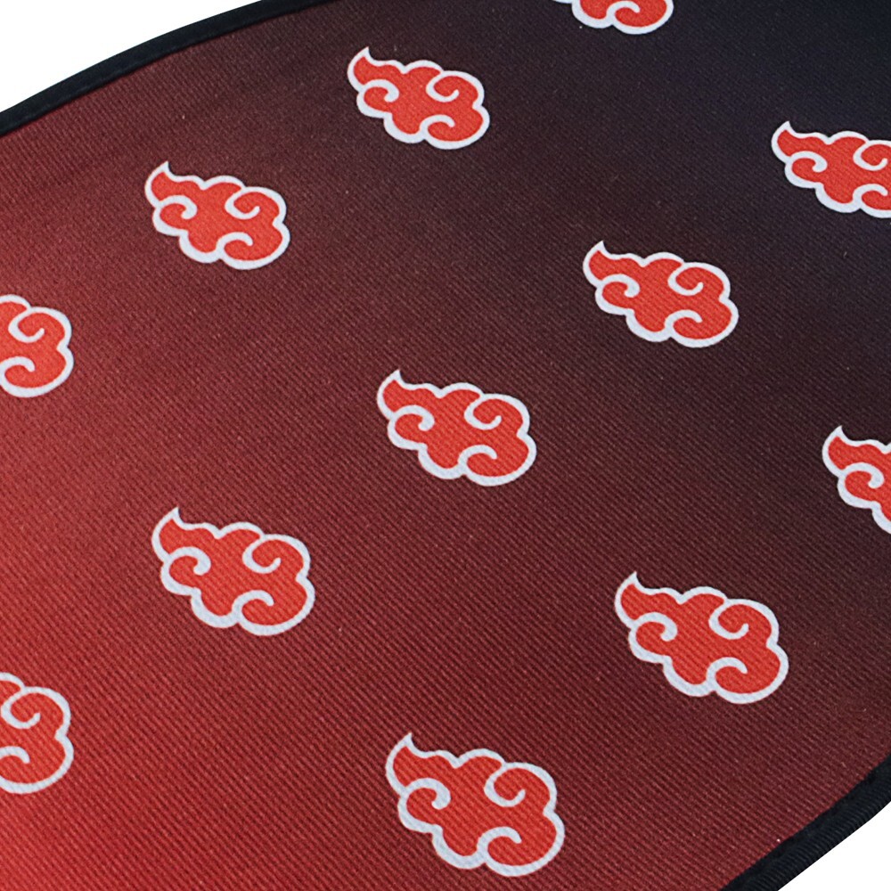 4Pcs Naruto Akatsuki Cloud Gradient Red Fabric Car Floor Mats Interior ...