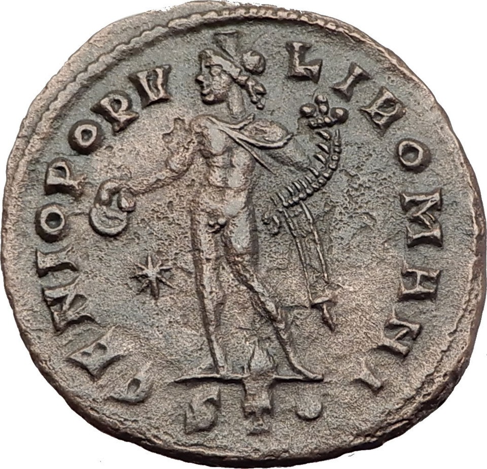 CONSTANTIUS I Chlorus as Caesar 298AD Ticinum Follis Ancient Roman Coin ...