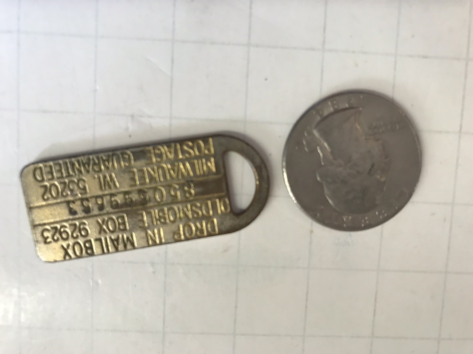 Oldsmobile Vintage Mailbox Key Chain Tag | eBay