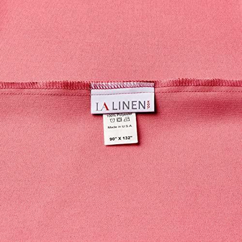 LA Linen Polyester Poplin Washable Rectangular Tablecloth, Stain and ...