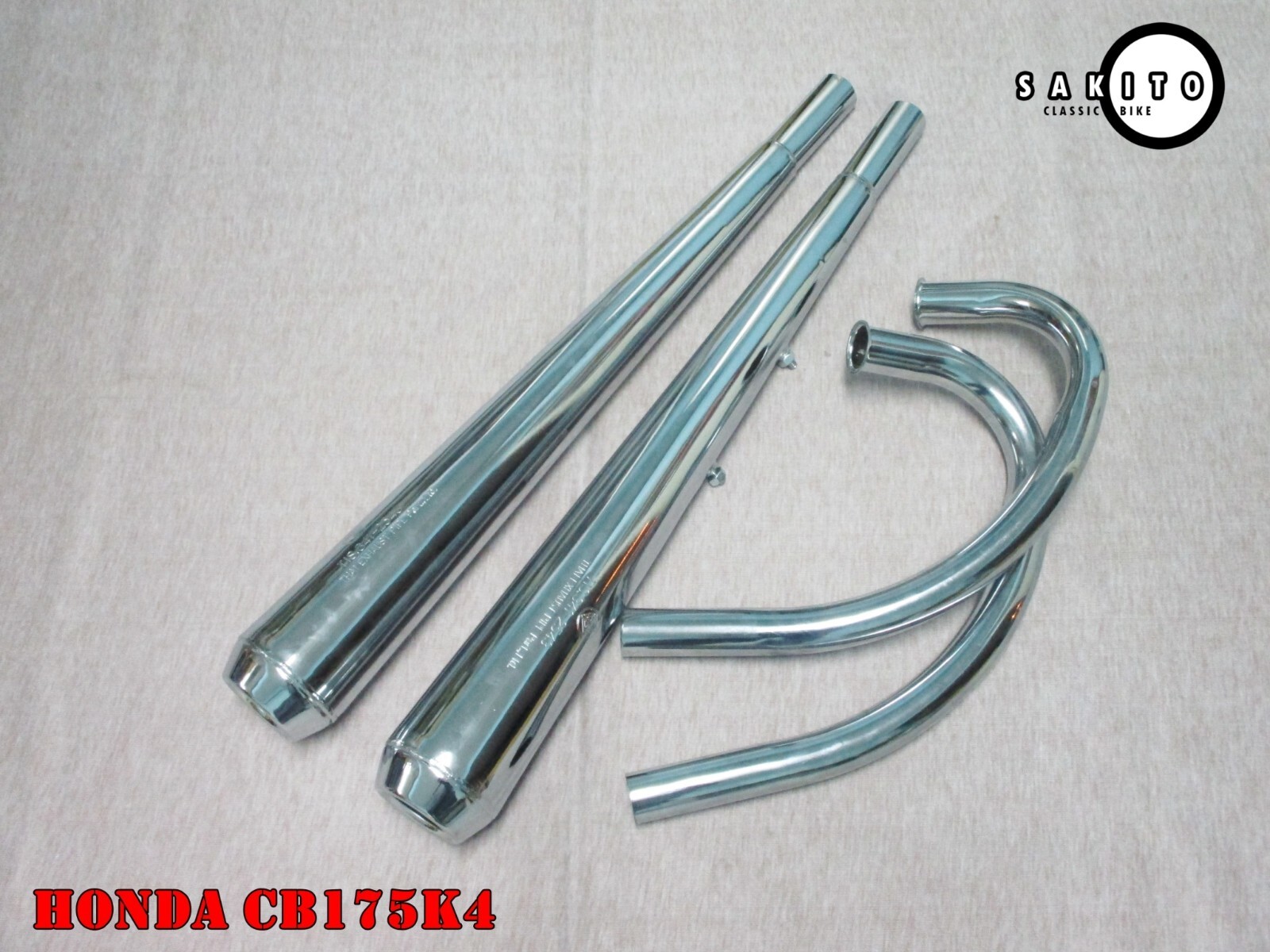 Fit HONDA CB175 K3 K4 K5 K6 K7 EXHAUST & HEADER PIPE *PT STYLE** SET ...