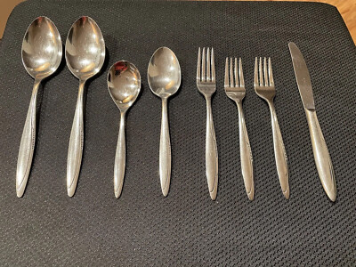 Gorham ZEST Stainless Stegor MCM Vintage Flatware Lot Of 9 Pieces | eBay