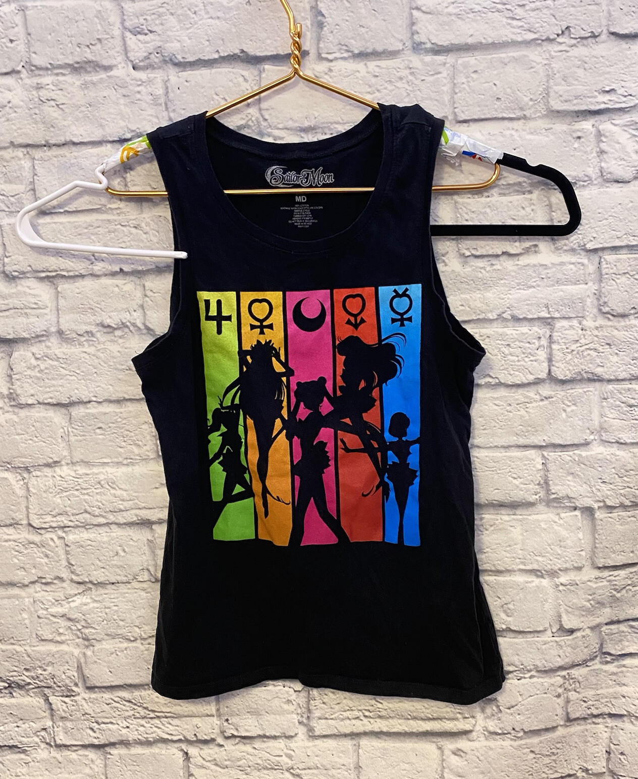 Sailor Moon Animation Black Tank Top Naoko Takeuchi W… - Gem