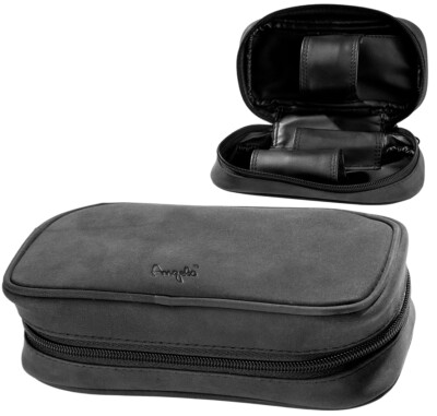 ANGELO GOAT LEATHER BLACK PIPE COMBO POUCH BAG ** NEW ** | eBay