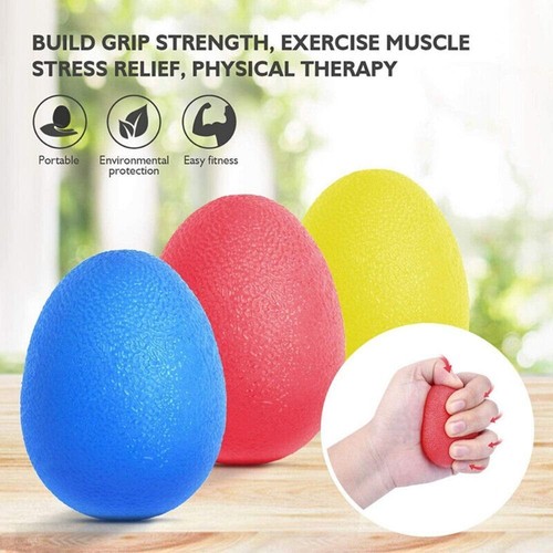 Silicone Hand Stress Ball Squeeze Stress Relief Grip Strength Balls | eBay