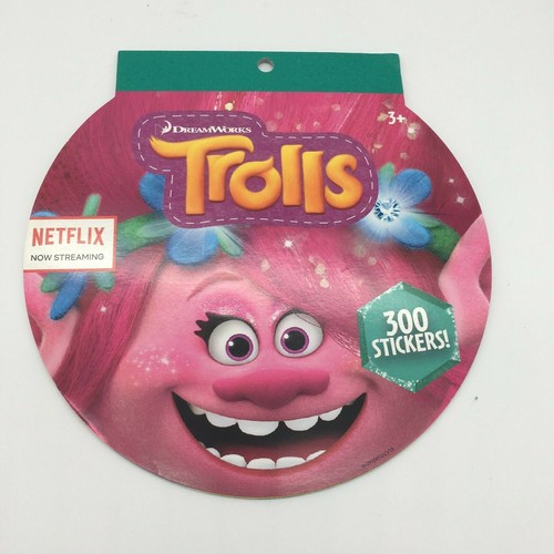 Dreamworks Trolls Sticker Book 300 Stickers Kids Crafts Party Favors ...