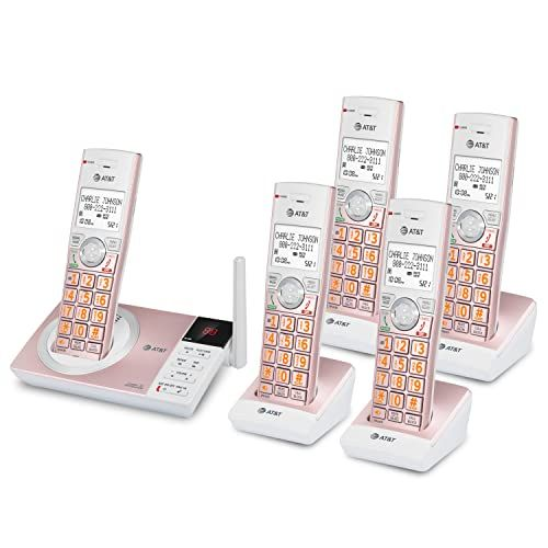 AT&T CL82557 DECT 6.0 5-Handset Cordless Phone for Home 5 Handsets ...