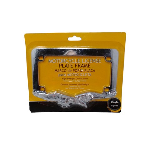 Pilot Automotive Chrome Eagle Motorcycle License Plate Frame - WL114-C ...