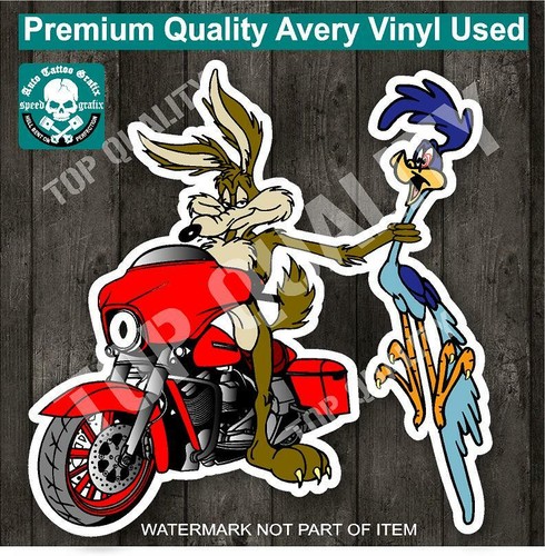 COYOTE CATCHES ROAD RUNNER Decal Sticker Motorbike Americana MOTO X Decals | eBay