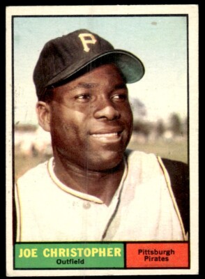 1961 Topps Joe Christopher :" RC Pittsburgh Pirates #82 | eBay