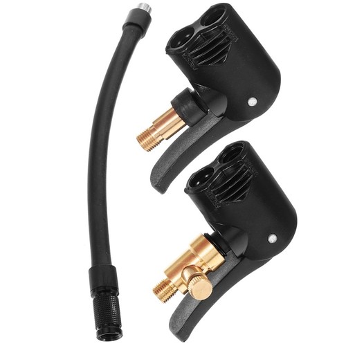 2 Pcs Brass Car Valve Adapter Air Chuck Thread Nozzle Motorcycle Tyre ...