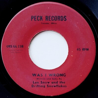 Len Snow & His Drifting Snowflakes 45 Lynn's Boogie - Rare Ohio Country ...