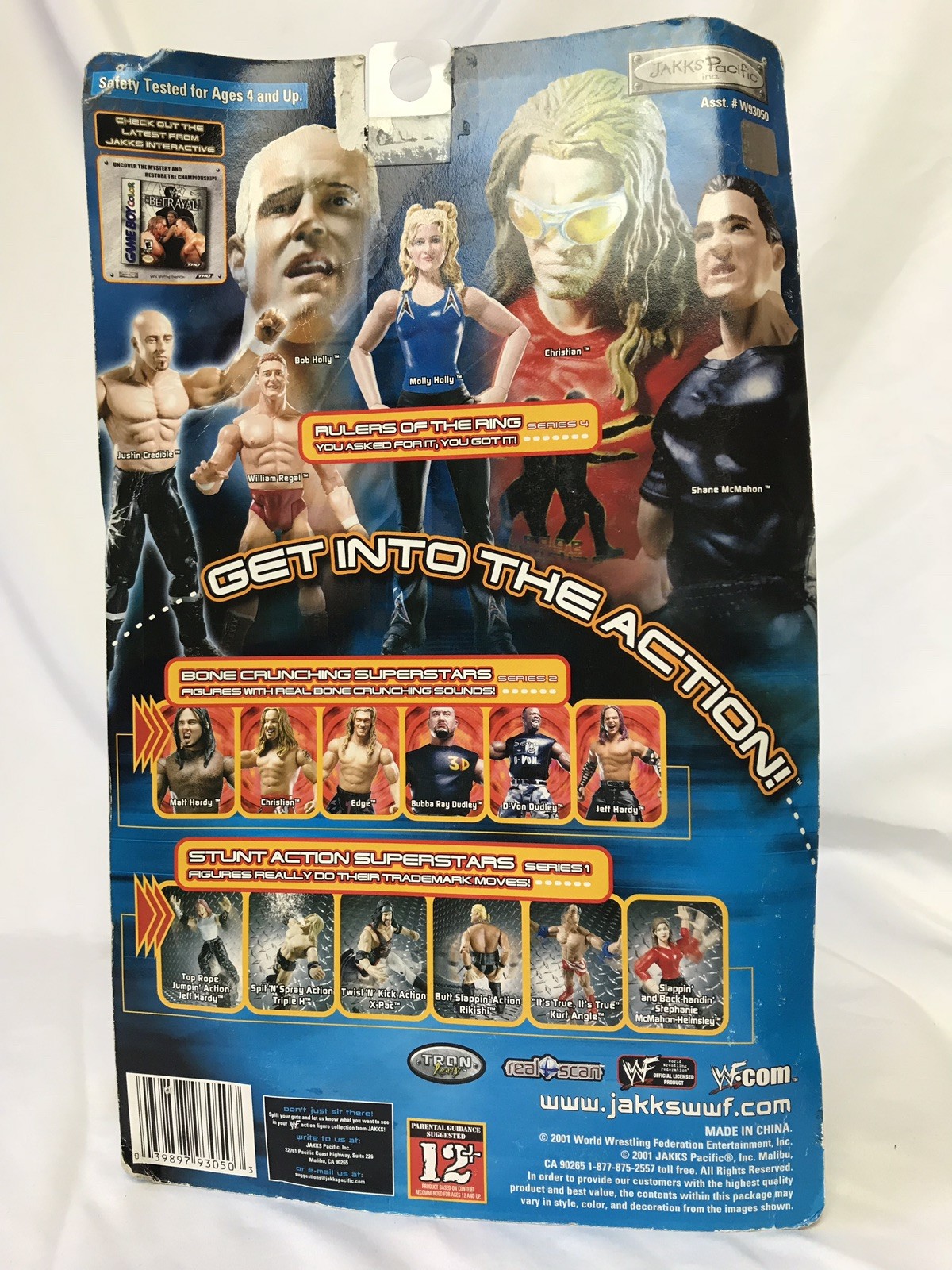 Signed WWF Justin Credible Jakks Pacific Wrestling Autographed Action ...