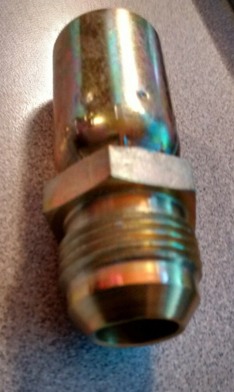 Eaton/ Weatherhead Crimp on Hydraulic Hose Fitting 08U-512 1/2" Hose x ...