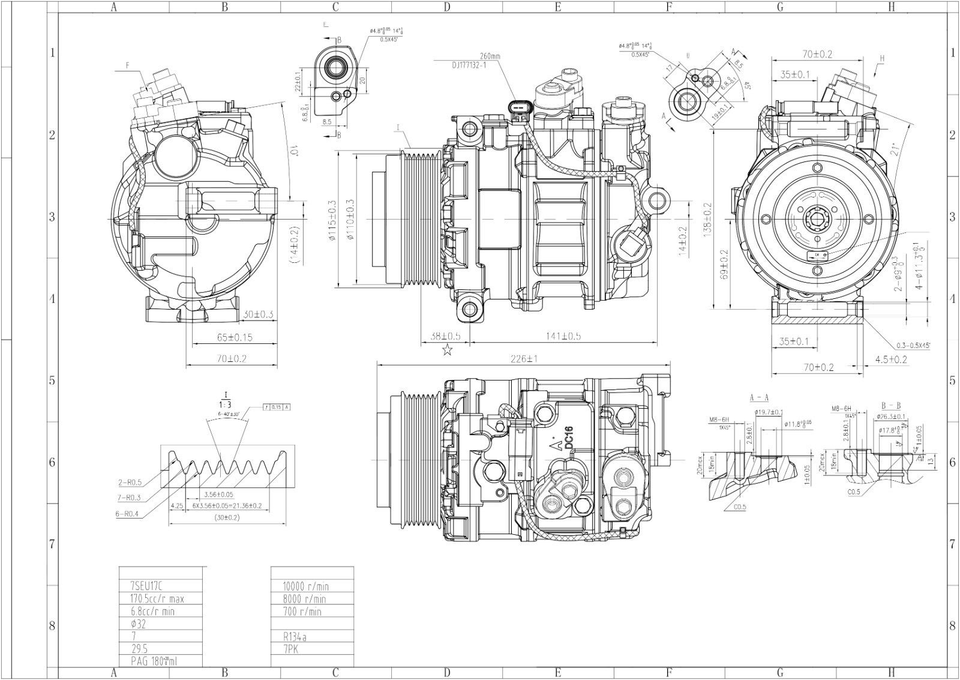 AIR CON AC COMPRESSOR PUMP FOR MERCEDES W166 GL350 W222 GLE X166 GLS ...