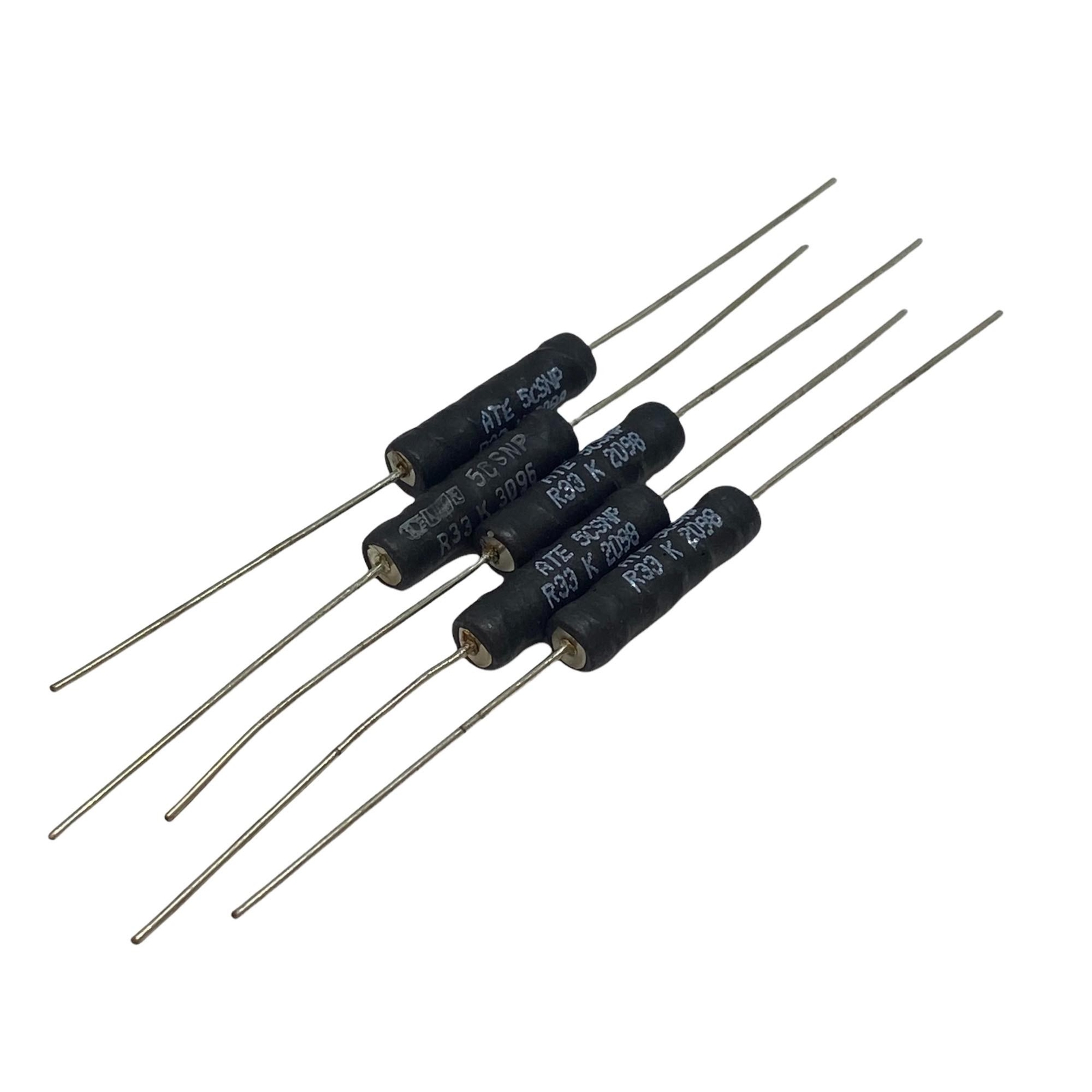 0.33Ohm R33 6W 10% Fixed Wirewound Resistor 5CSNP ATE Qty:5 | eBay
