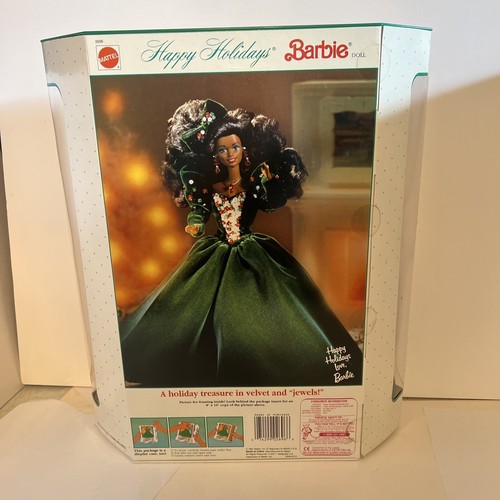 Mattel 1991 African American Happy Holidays Barbie Doll 2696 for sale ...