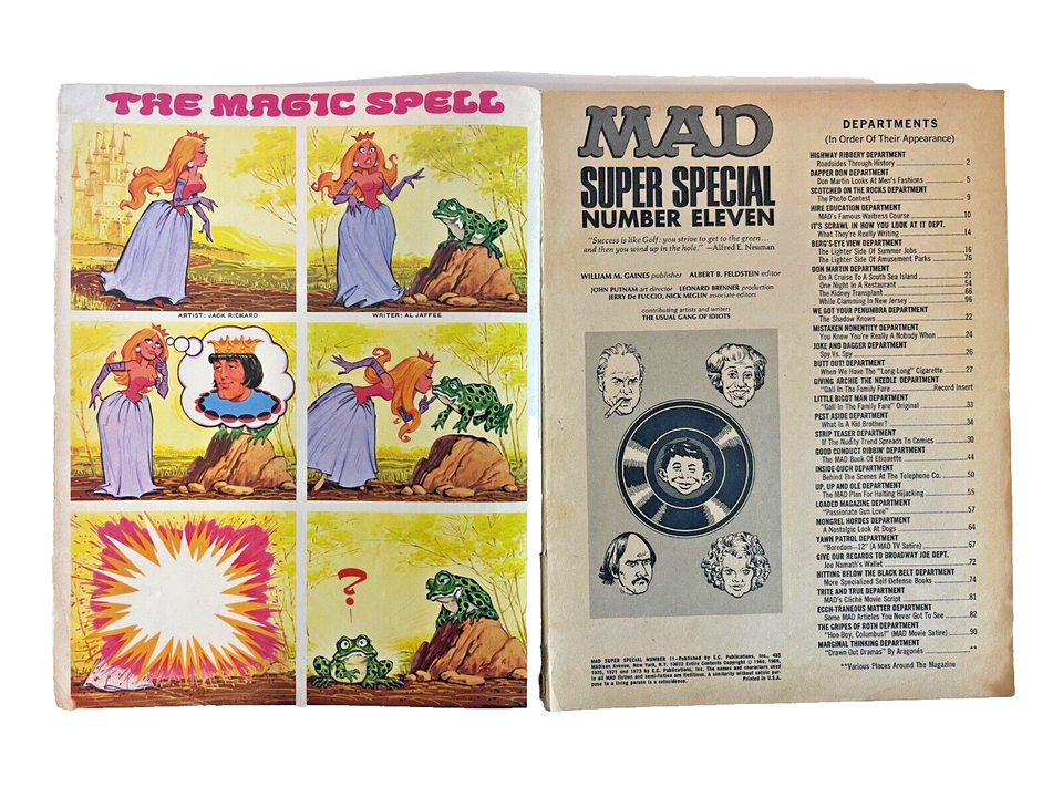 MAD Super Special 34080 No 14 13 17 11 American Humor Magazine Vintage ...