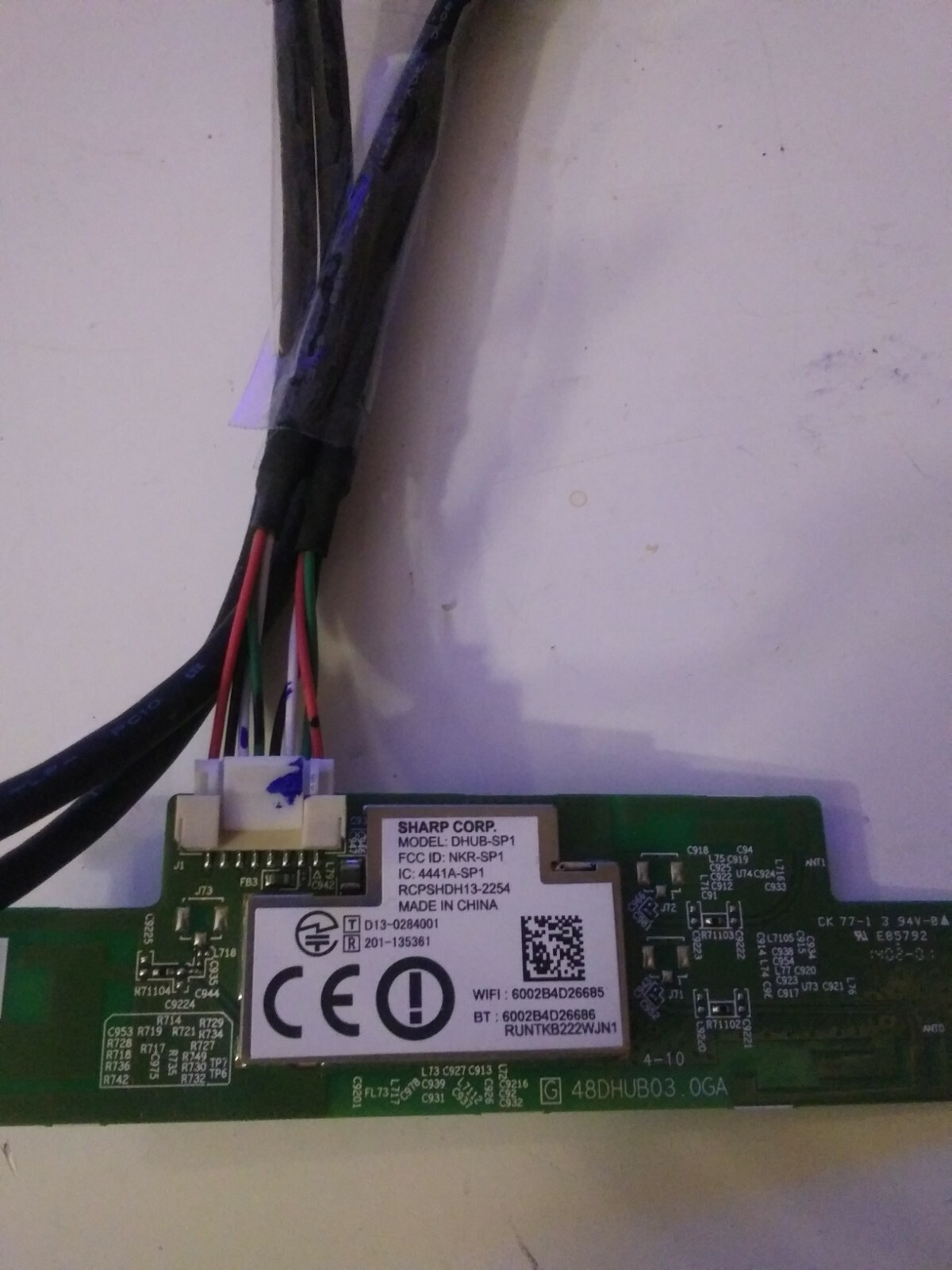 Sharp WiFi Module RUNTKB222WJN1 for Lc60sq15u for sale online | eBay