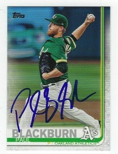 Paul Blackburn Autograph 2019 Topps Series 1 Signed Baseball Card #36 ...