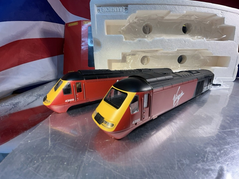 Hornby 00 class 43 HST Railroad power & dummy Car body shell !! VVGC # ...