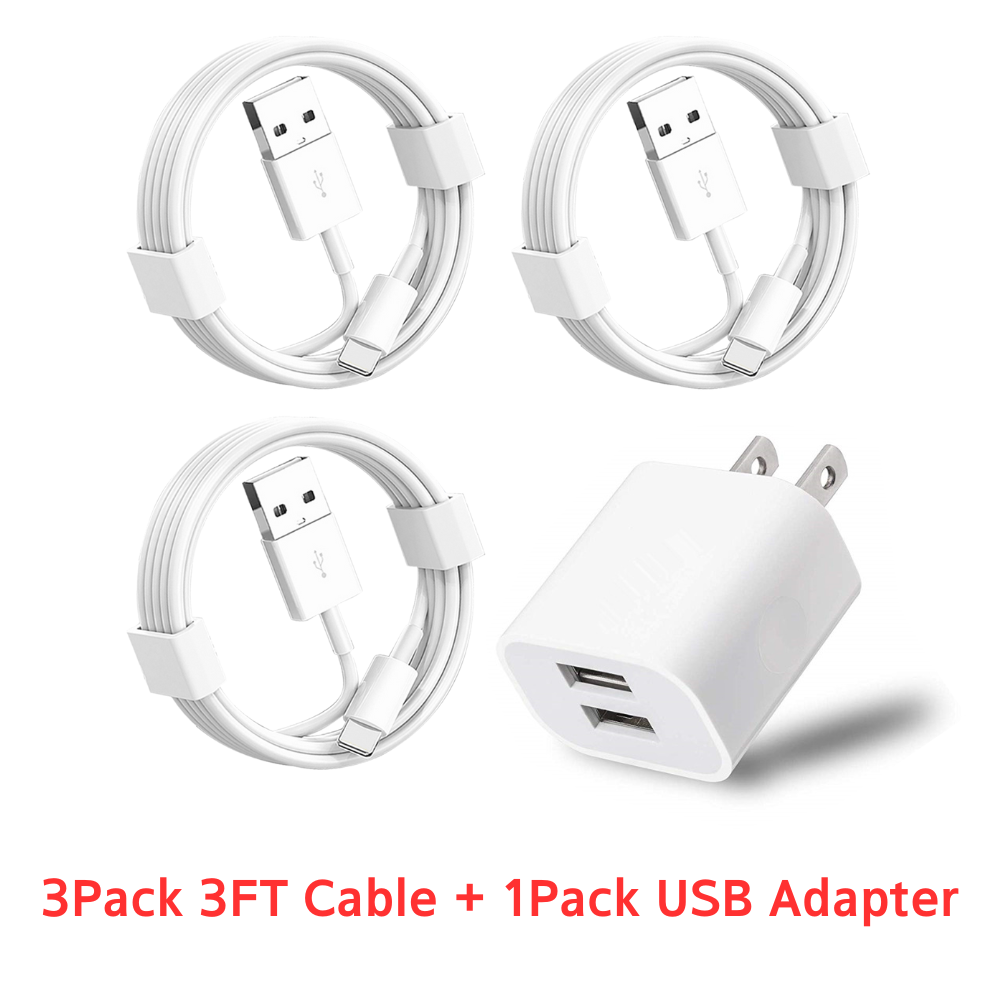 Cell Phone Fast Charger US Wall Plug Travel Dual USB Power Adapter ...