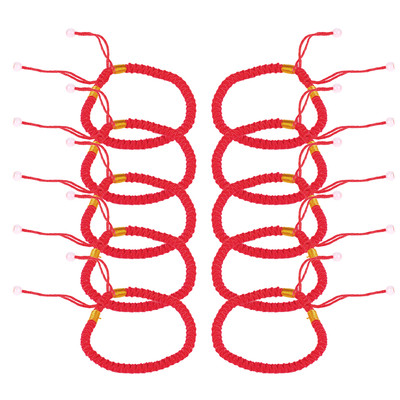 10xNew Braided Lucky Red String Love Rope Cord Jude Beaded Adjustable ...