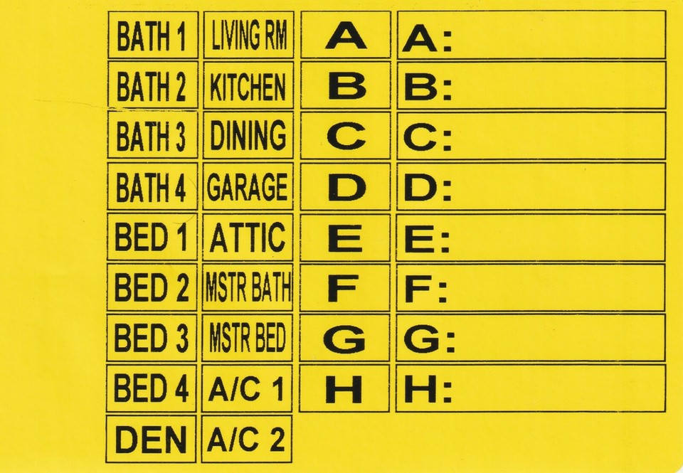 3 SETS 176 CIRCUIT BREAKER ELECTRICAL PANEL LABELS. EASY TO SEE ALL THE ...