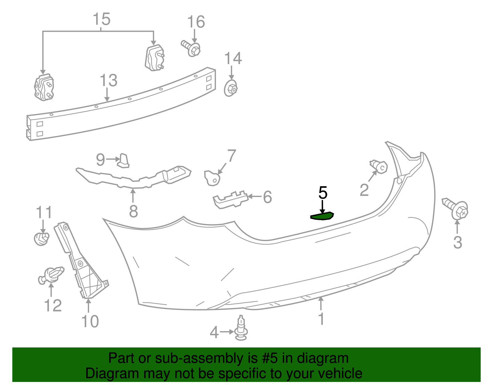 TOYOTA 5258102020 Genuine OEM Bumper Cover Protector for sale online | eBay