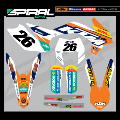 Custom Enduro Factory Graphics Kit KTM EXCF EXC 350 450 DHL 2012 2013 ...