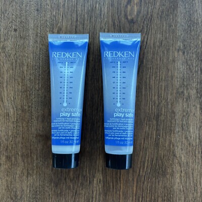 Redken Extreme Play Safe Fortifying + Heat Protection Set (2) 1 oz ...