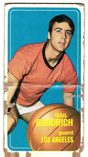 1968 Topps Tall Boy Basketball-Gail Goodrich-LA-creased+bent+ scraped ...