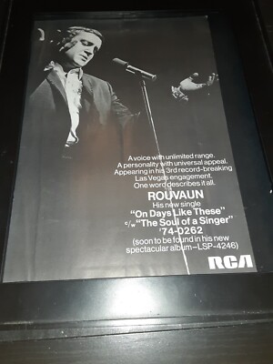 Rouvaun On Days Like These Rare Original Promo Poster Ad Framed! #2 | eBay