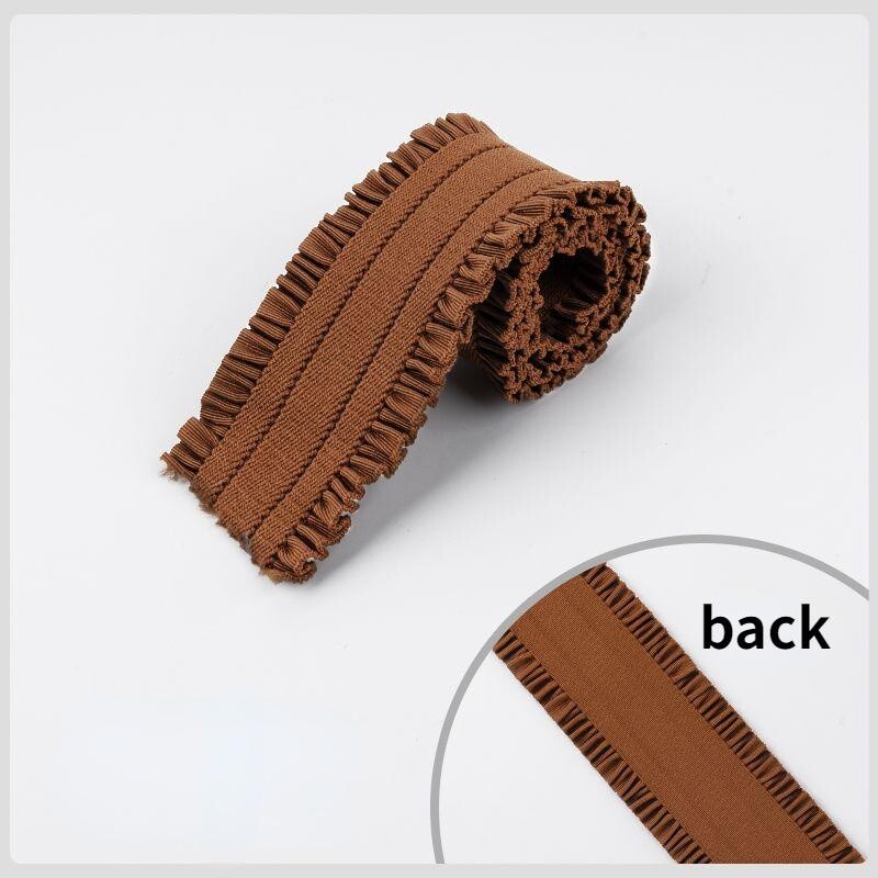 2/3/5m DIY Elastic Band Stretch Ribbon Ruffle Lace Edge Rib Sewing Belt ...