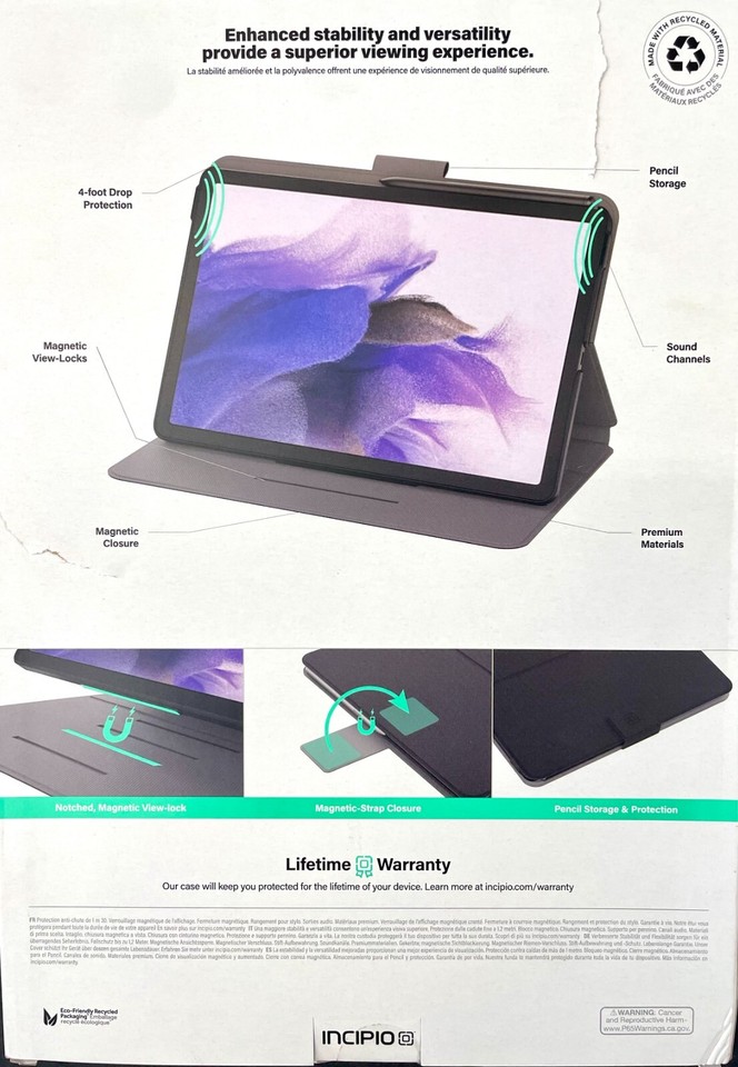 Incipio SureView Tablet Case for Samsung Galaxy Tab S7 FE 5G Black | eBay