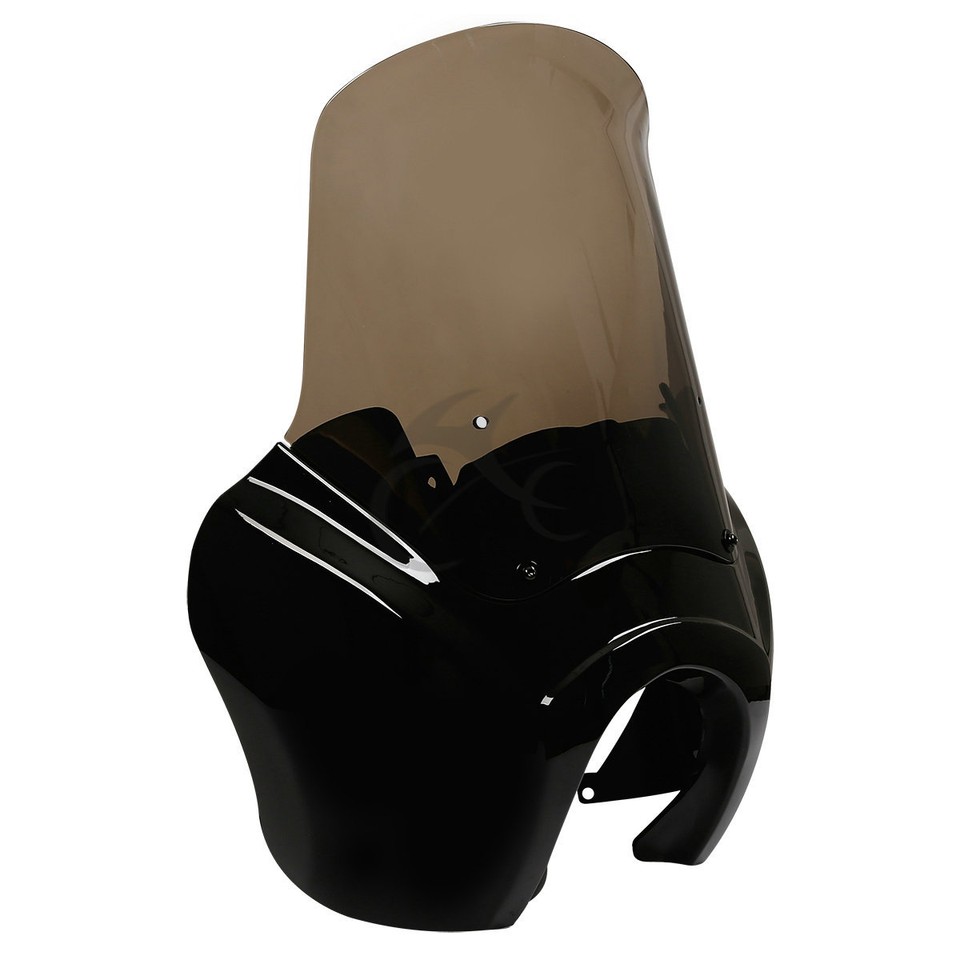 Front Headlight Fairing 15" Windshield Fit Harley Dyna Fat Bob Low ...