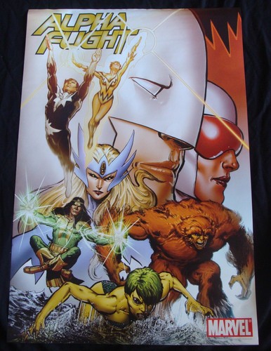 ALPHA FLIGHT Comic book poster PHIL JIMENEZ 2011 NORTHSTAR VINDICATOR ...