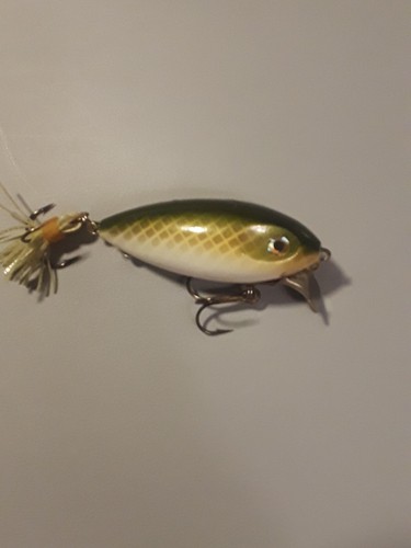 Vintage Bass Fishing Lure Strike King RATTLING Spence Scout Nice ...