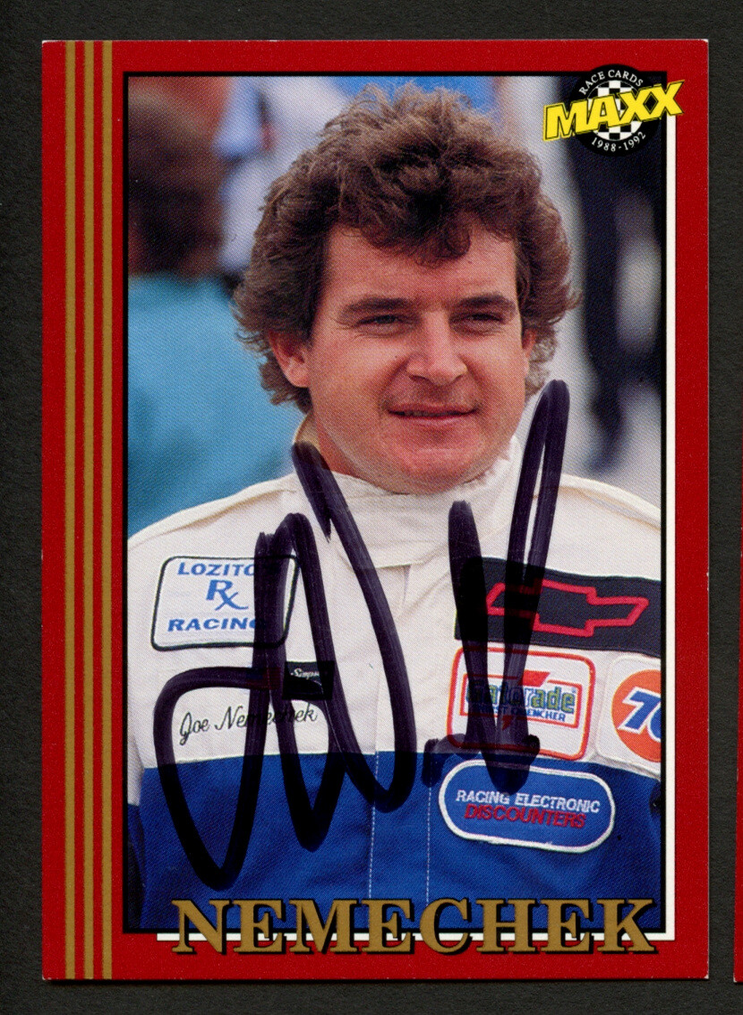 Joe Nemechek #37 signed autograph auto 1992 Maxx NASCAR Racing Trading ...