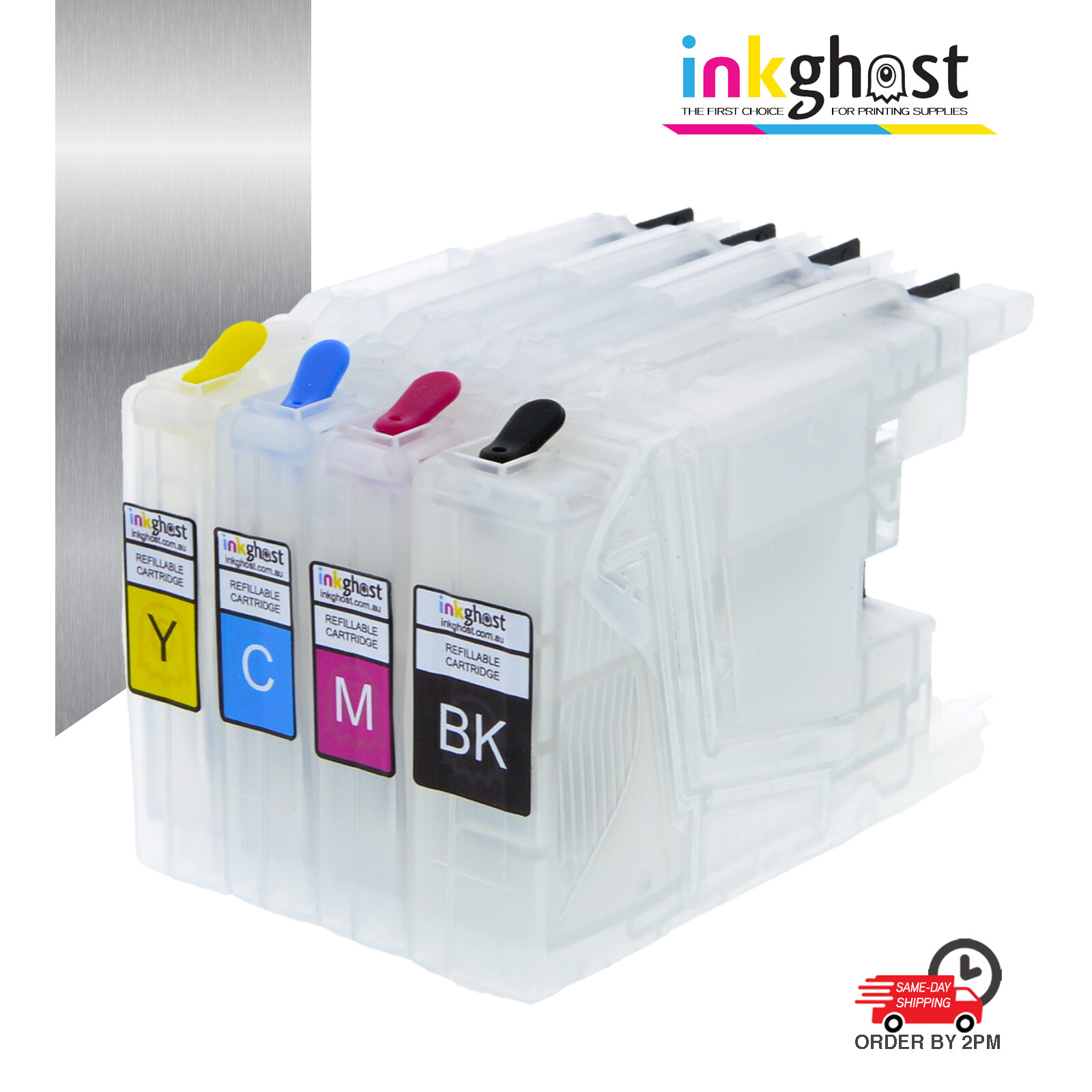 Refillable Cartridges compatible with Brother LC77 LC73 MFC J6510 J6710 ...